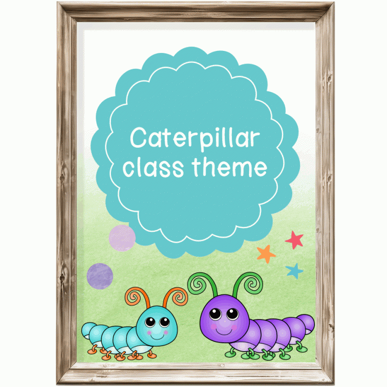 Class theme – caterpillar – Clever Wolfee