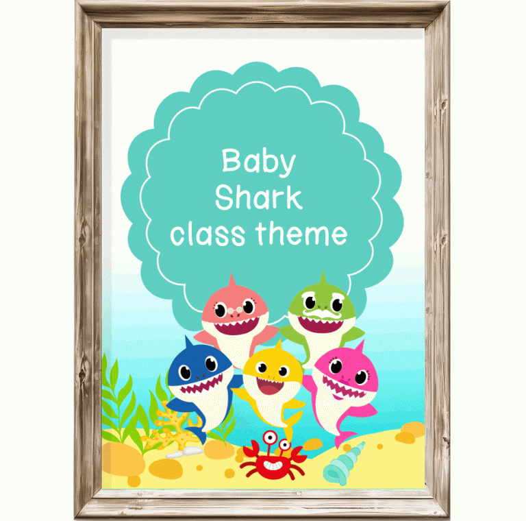 Class theme – Baby shark – Clever Wolfee
