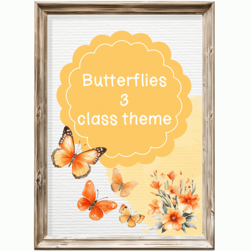 Class theme – butterflies 3 – Clever Wolfee