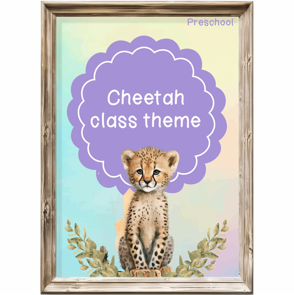 Cheetah class theme - Preschool - Clever Wolfee