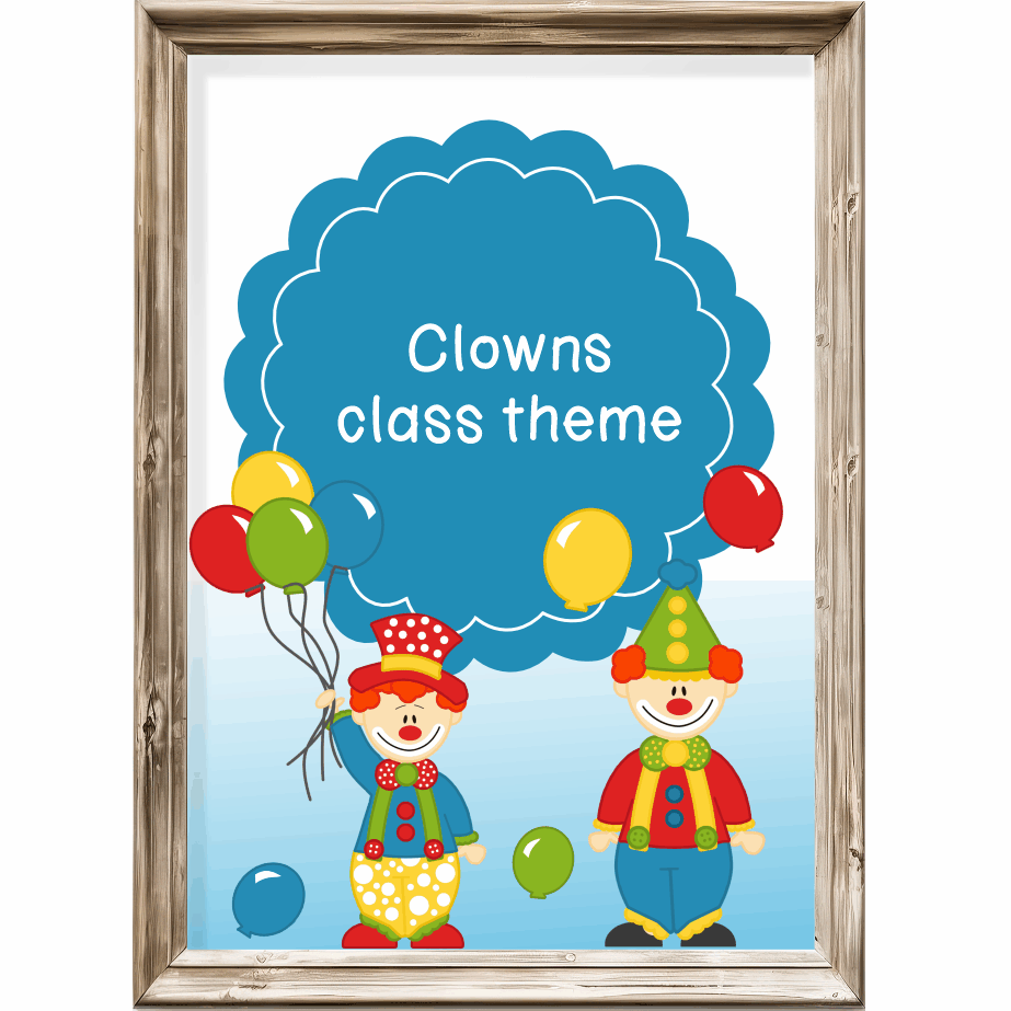 Class theme – clowns – Clever Wolfee