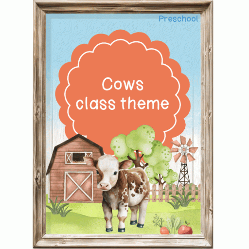 Farm: Cows Class theme – Preschool – Clever Wolfee