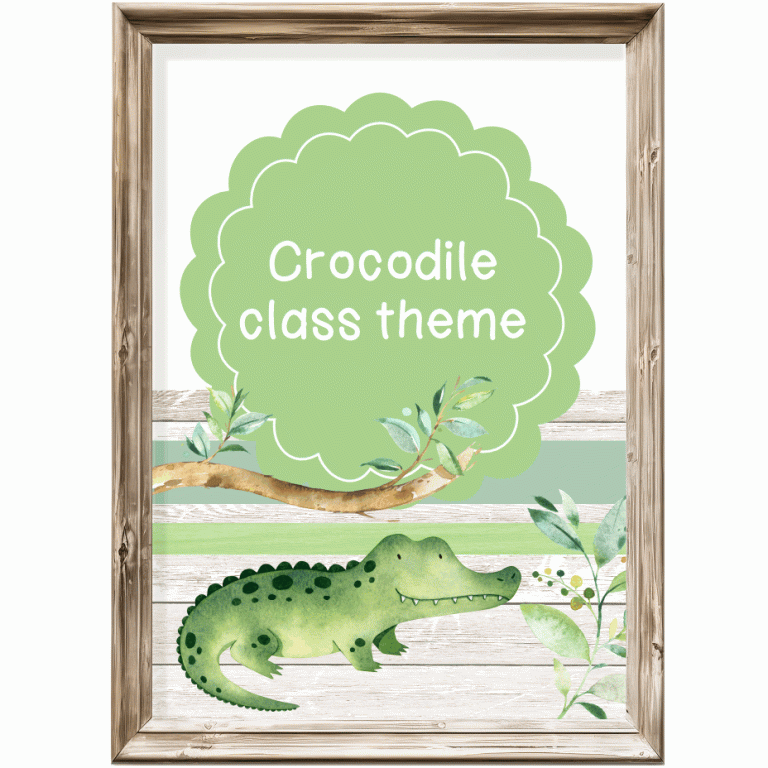 Class theme – crocodiles – Clever Wolfee