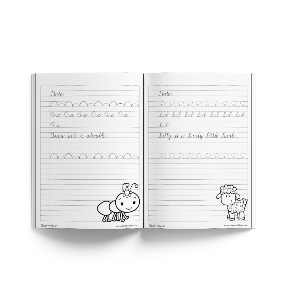 Cursive writing booklet 2 – Clever Wolfee