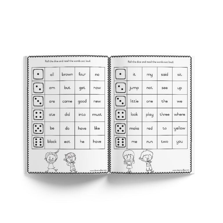 Dice and sight words – Clever Wolfee