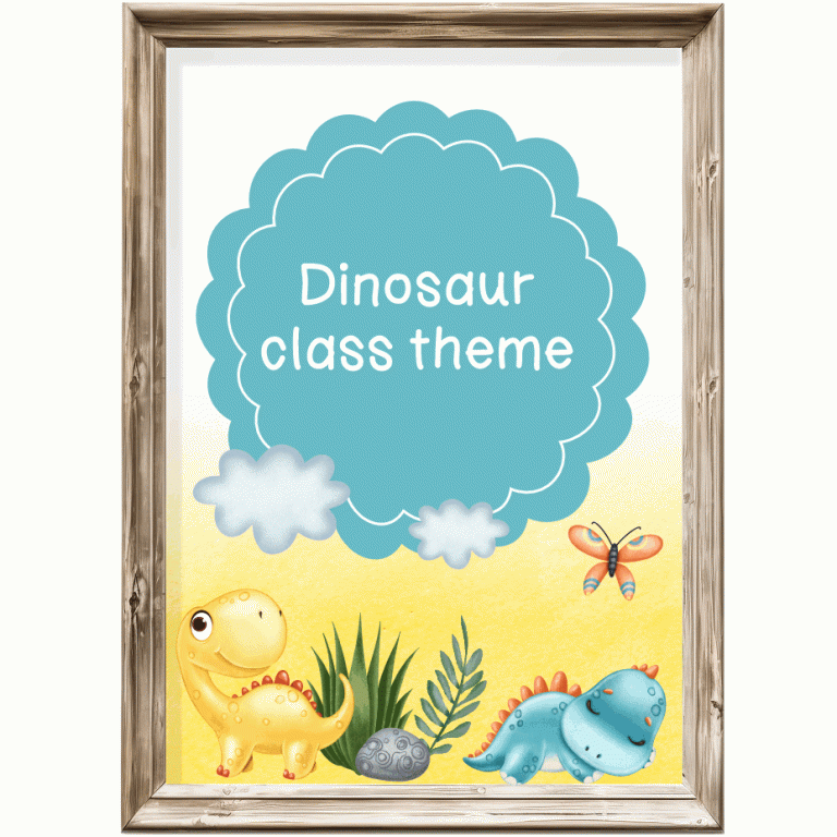 Class theme – dinosaurs – Clever Wolfee