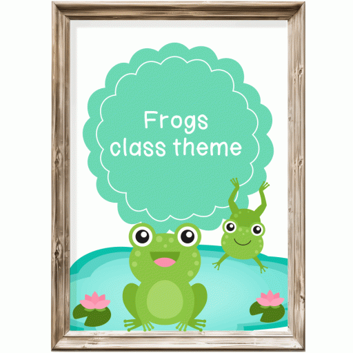 Class theme – frogs – Clever Wolfee