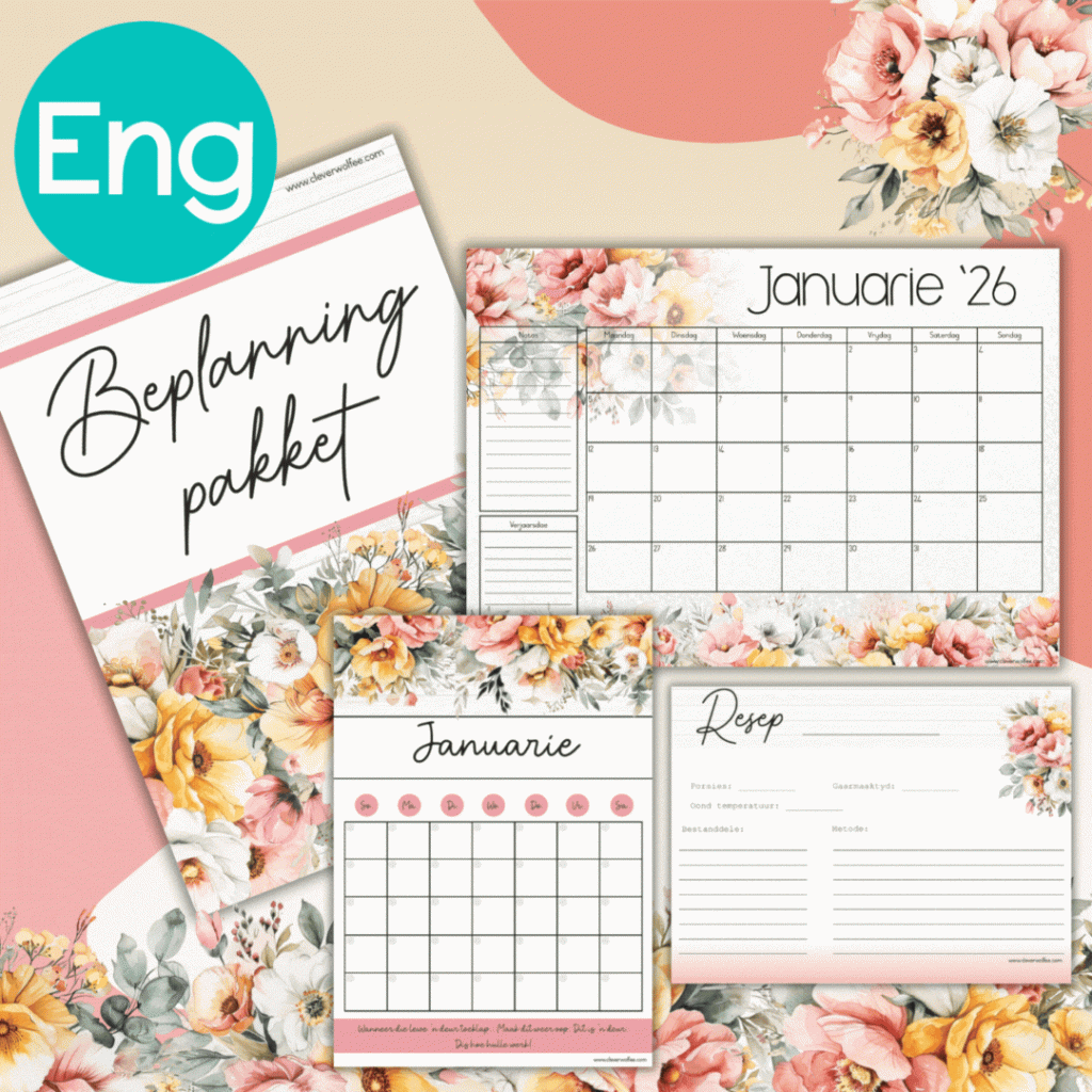 Bright Flowers Planning Bundle – Clever Wolfee