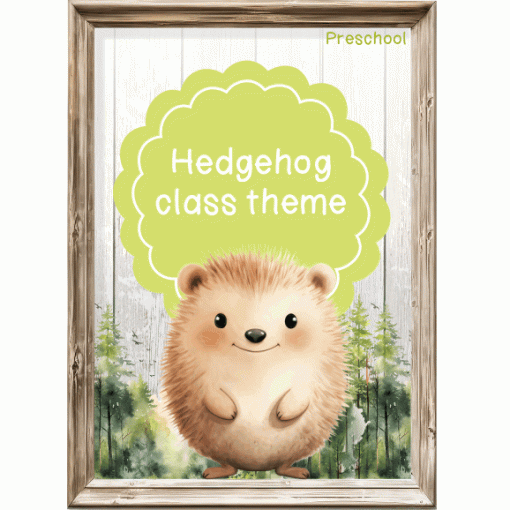 Forest: Hedgehog Class theme – Preschool – Clever Wolfee