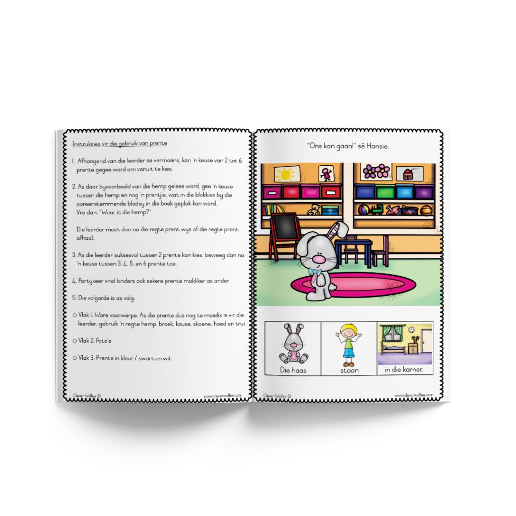 Interaktiewe storie 3 – Hansie Haas gaan dorp toe – Clever Wolfee