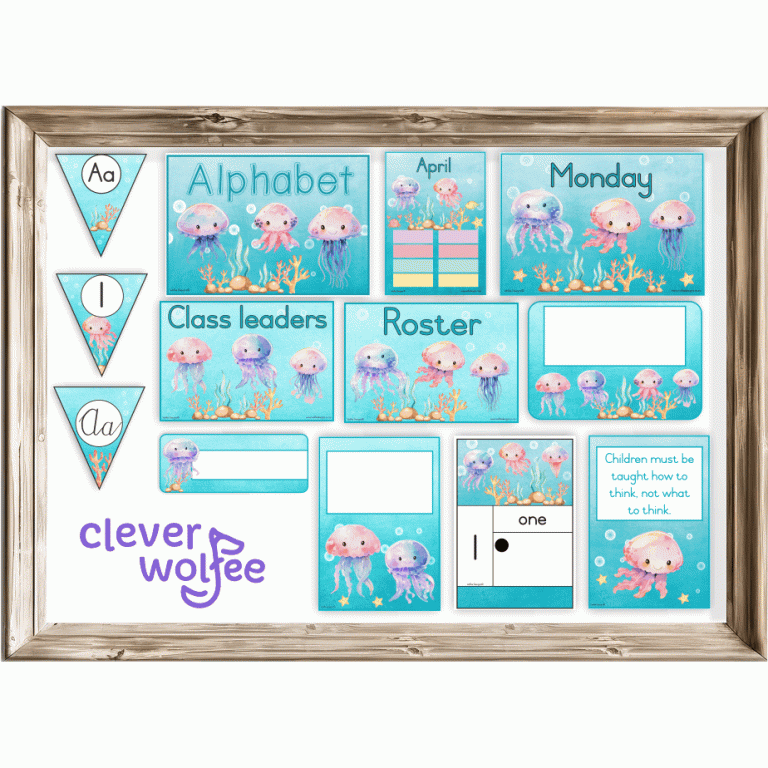 Class theme – jellyfish – Clever Wolfee