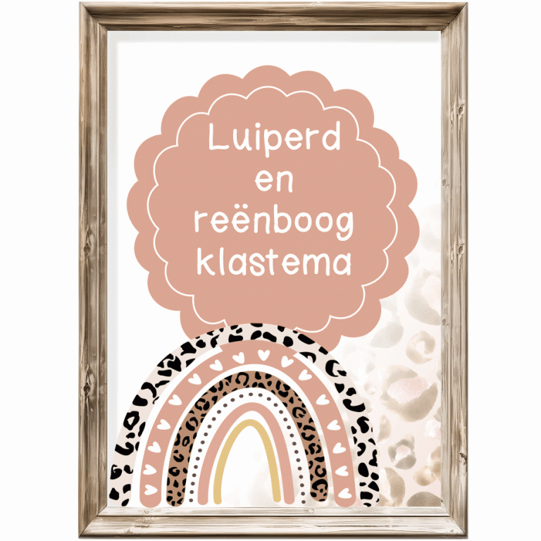 Klastema – luiperd en reënboog – Clever Wolfee