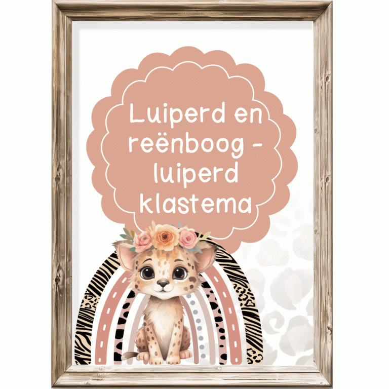 Klastema – luiperd en reënboog – luiperd – Clever Wolfee