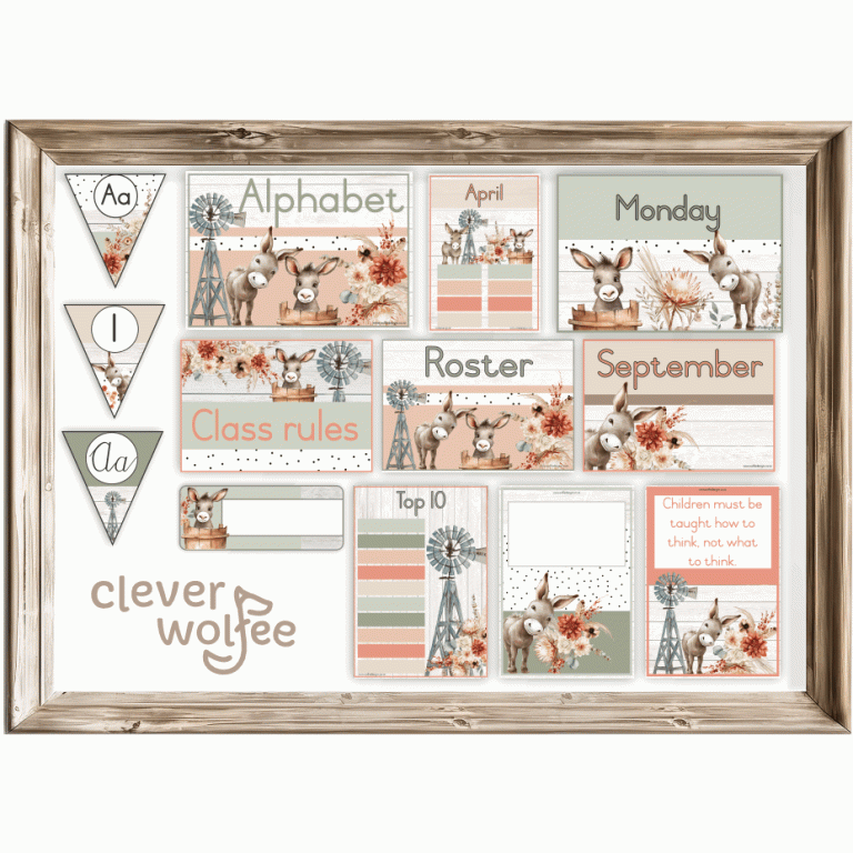 Class theme – modern donkeys – Clever Wolfee