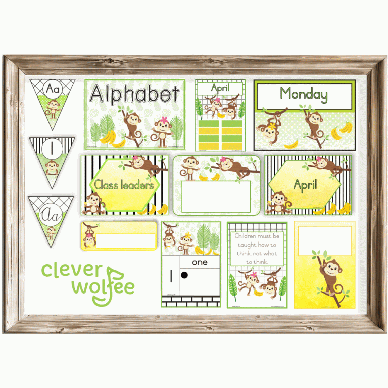 Class theme – monkeys – Clever Wolfee