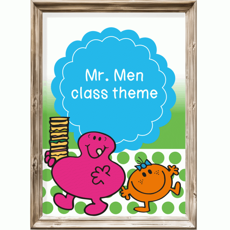 Class theme – Mr. Men – Clever Wolfee