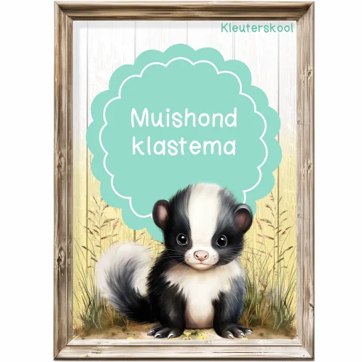 Woud: Muishond Klastema – Kleuterskool – Clever Wolfee