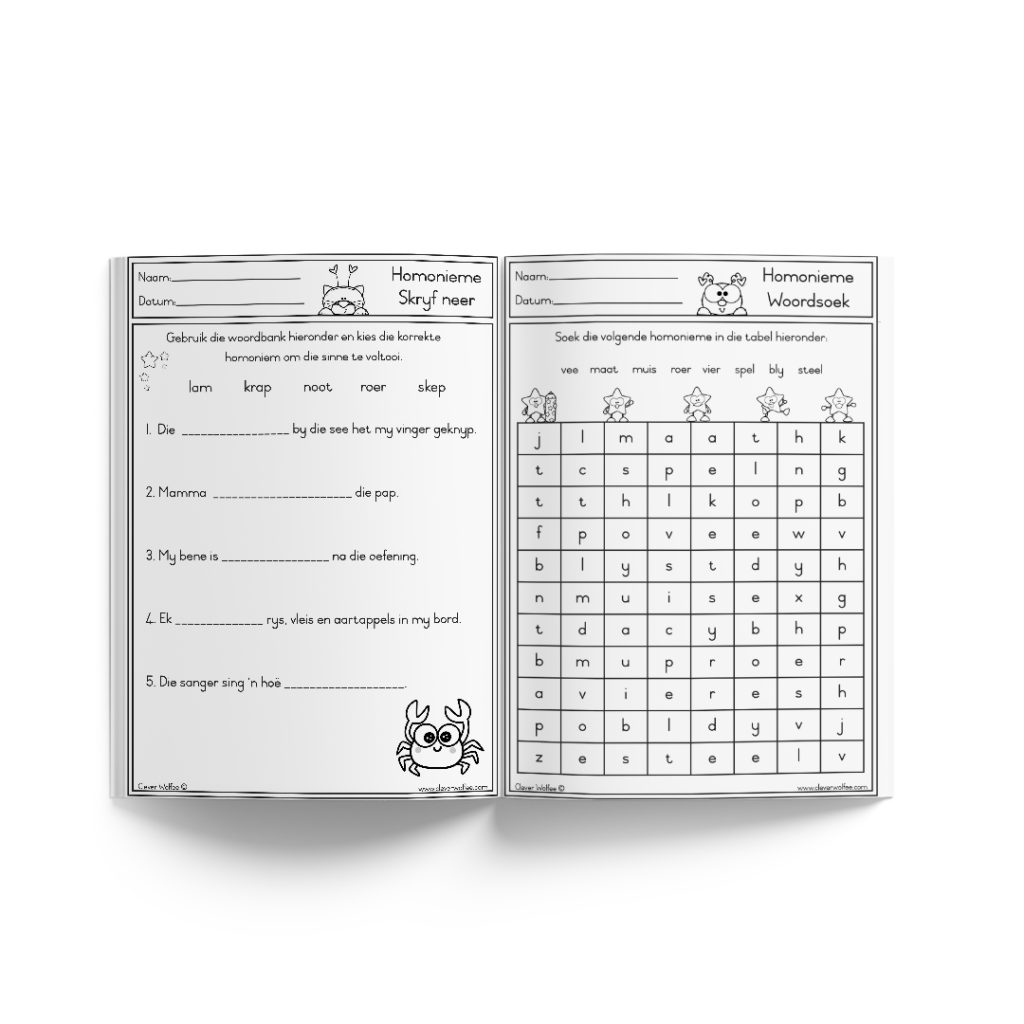 My basiese homonieme boekie – Clever Wolfee