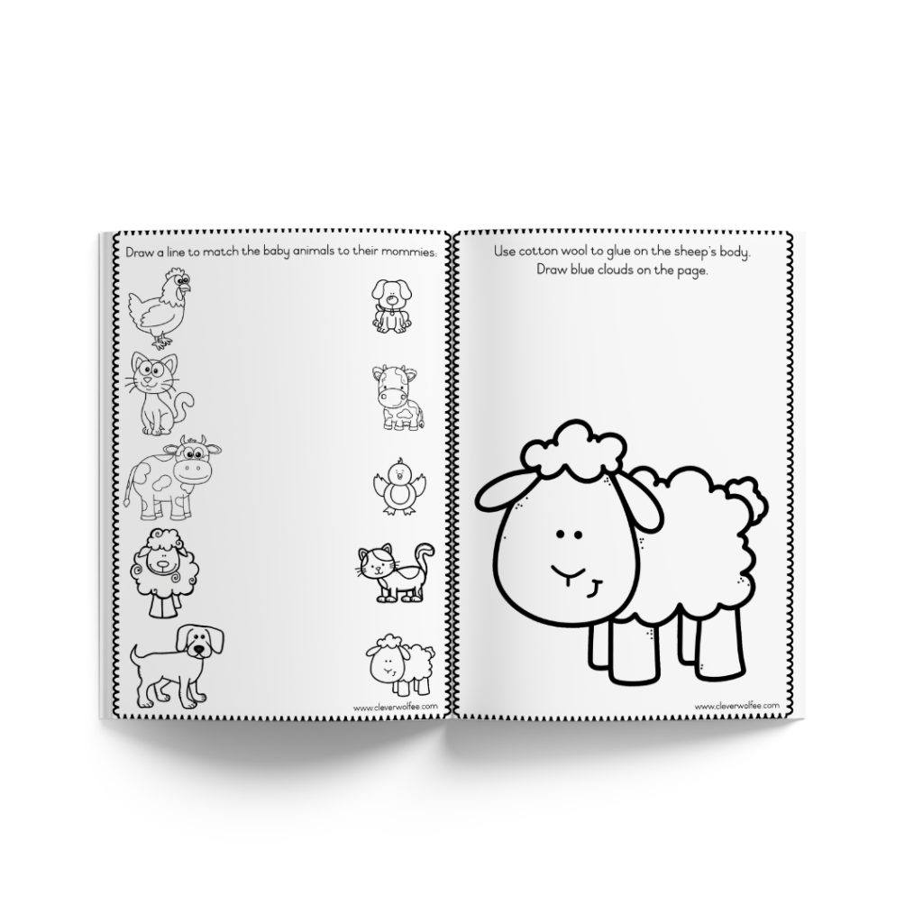 My book about farm animals – Clever Wolfee