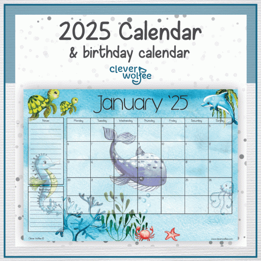 Trolls calendar 2025 – Clever Wolfee