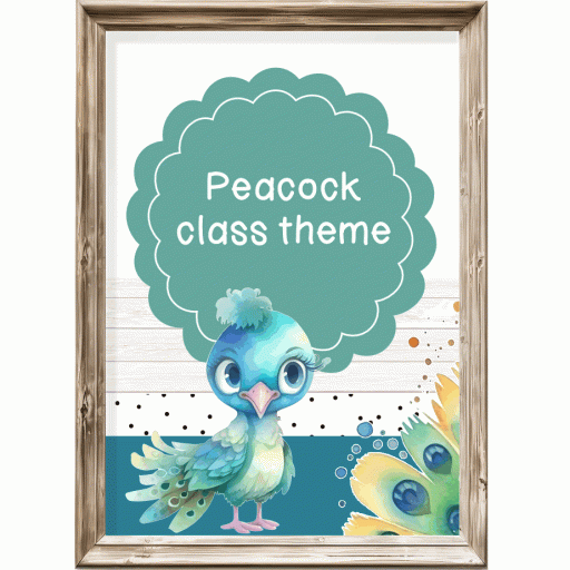 Class theme – Peacock – Clever Wolfee