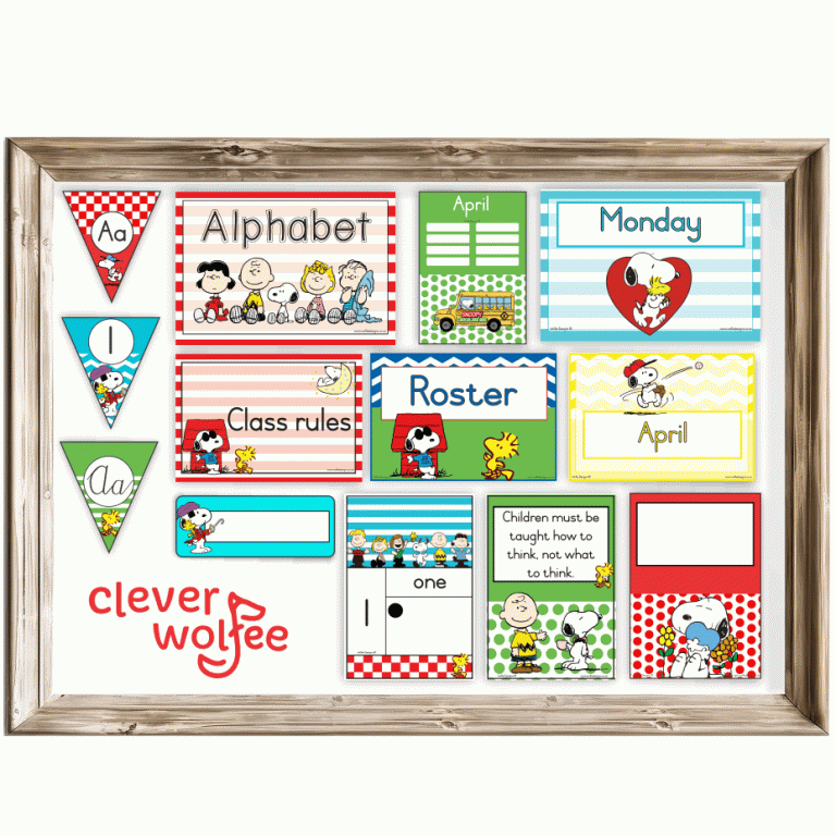 Class theme – Snoopy – Clever Wolfee