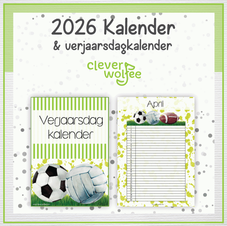 Sport kalender 2026 – Clever Wolfee