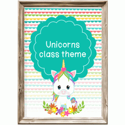 Class theme – unicorns – Clever Wolfee