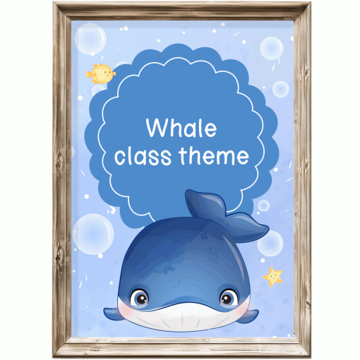 Class theme – Whales – Clever Wolfee