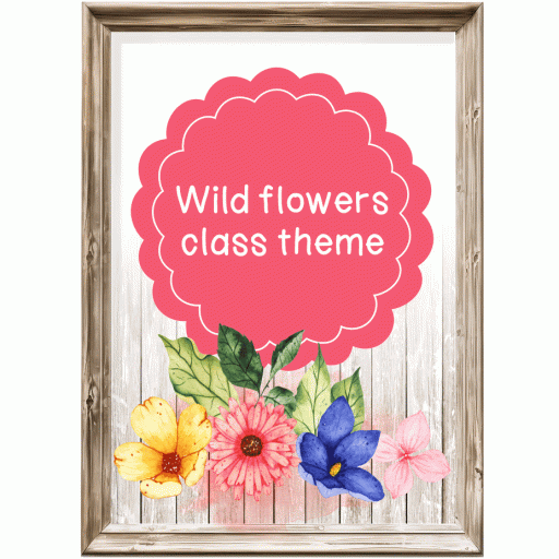 Class theme – wild flowers – Clever Wolfee