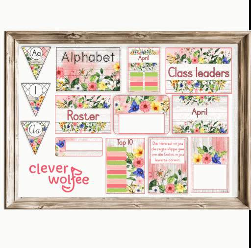 Class theme – wild flowers – Clever Wolfee