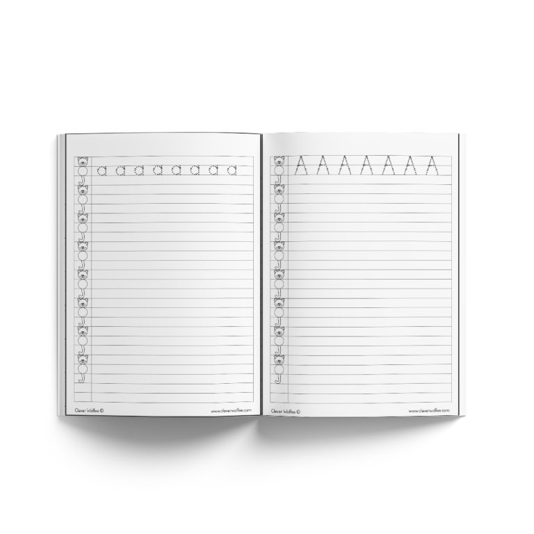 My cats handwriting alphabet booklet – Clever Wolfee