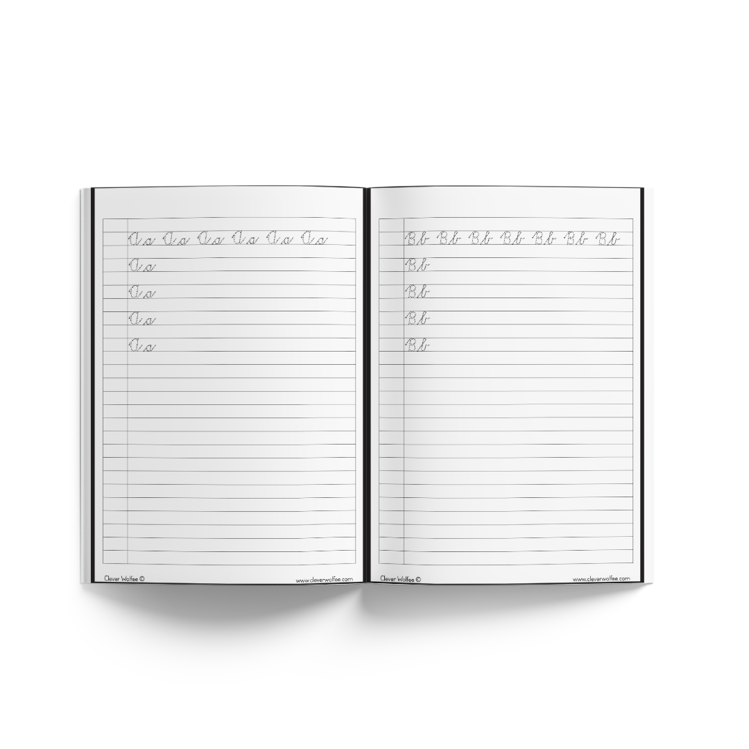 Cursive Writing Book For Beginners Clever Wolfee