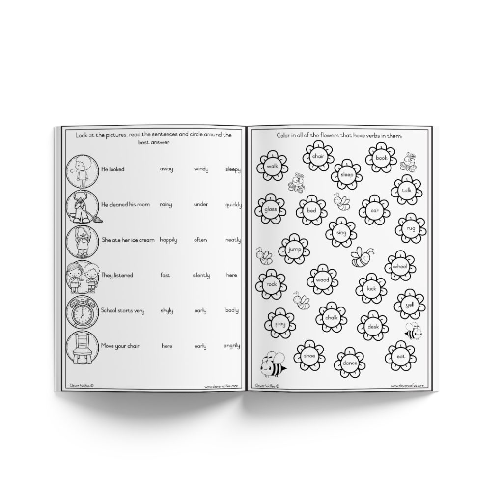 My adverbs book – Clever Wolfee