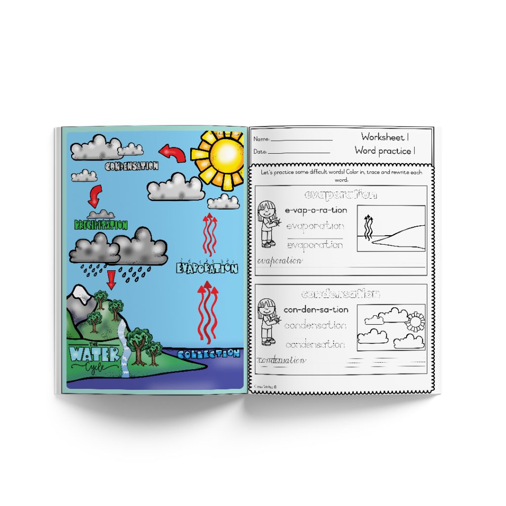Themed book – The water cycle – Clever Wolfee